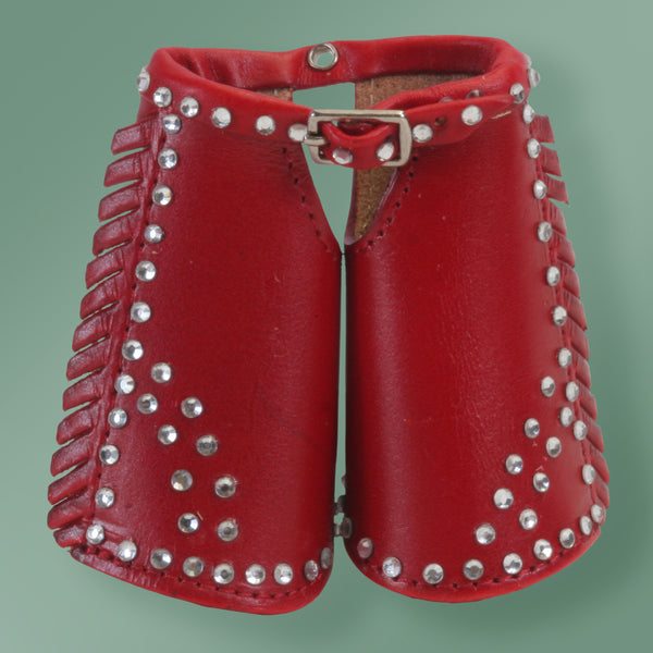 Genuine Leather Bling Cowgirl Chap Ornament - Red – More Than Christmas