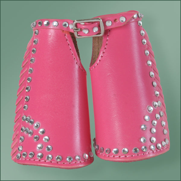 Genuine Leather Bling Cowgirl Chap Ornament - Pink – More Than Christmas
